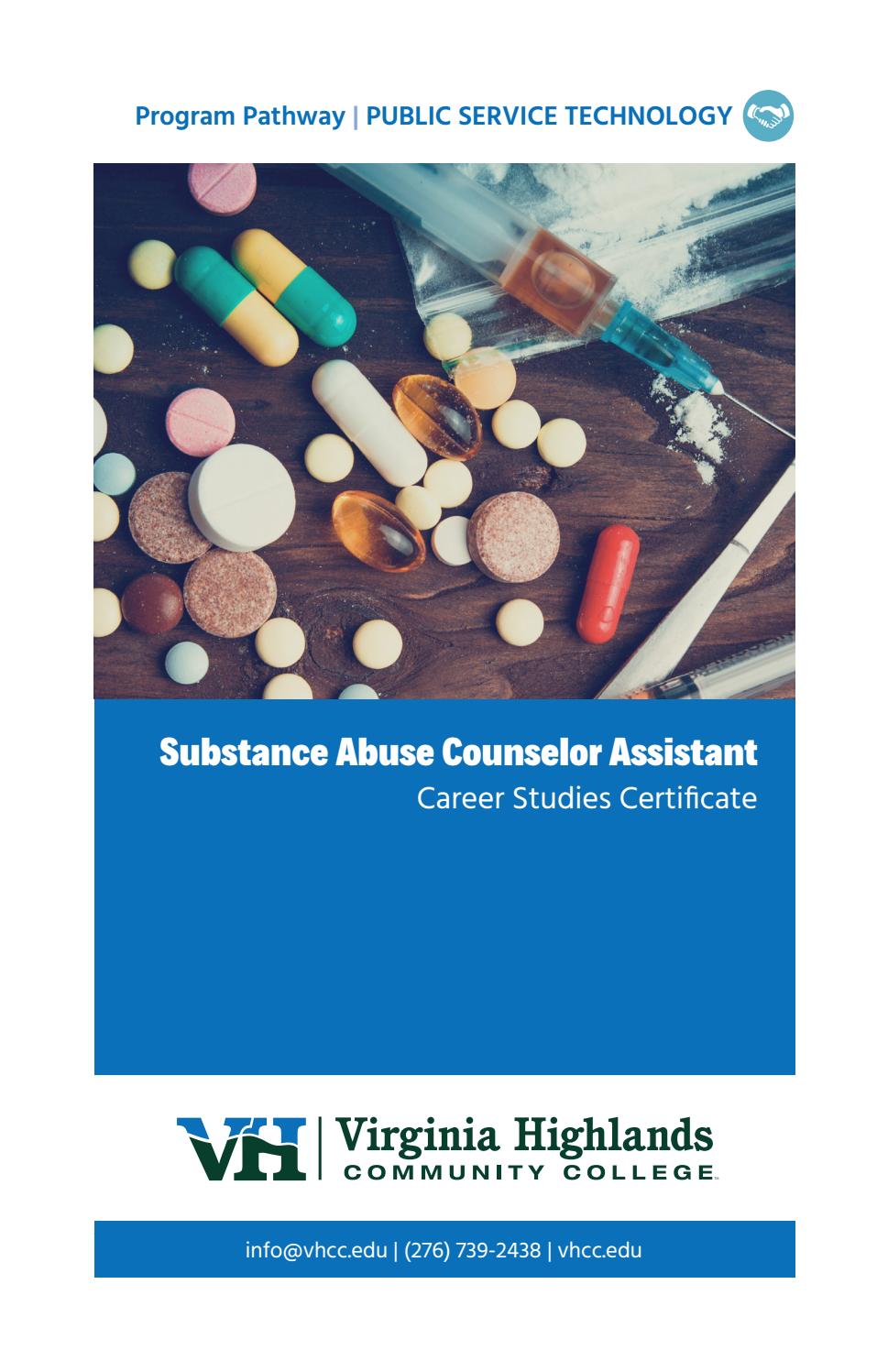Substance Abuse Counselor Assistant Program at VHCC by Virginia ...