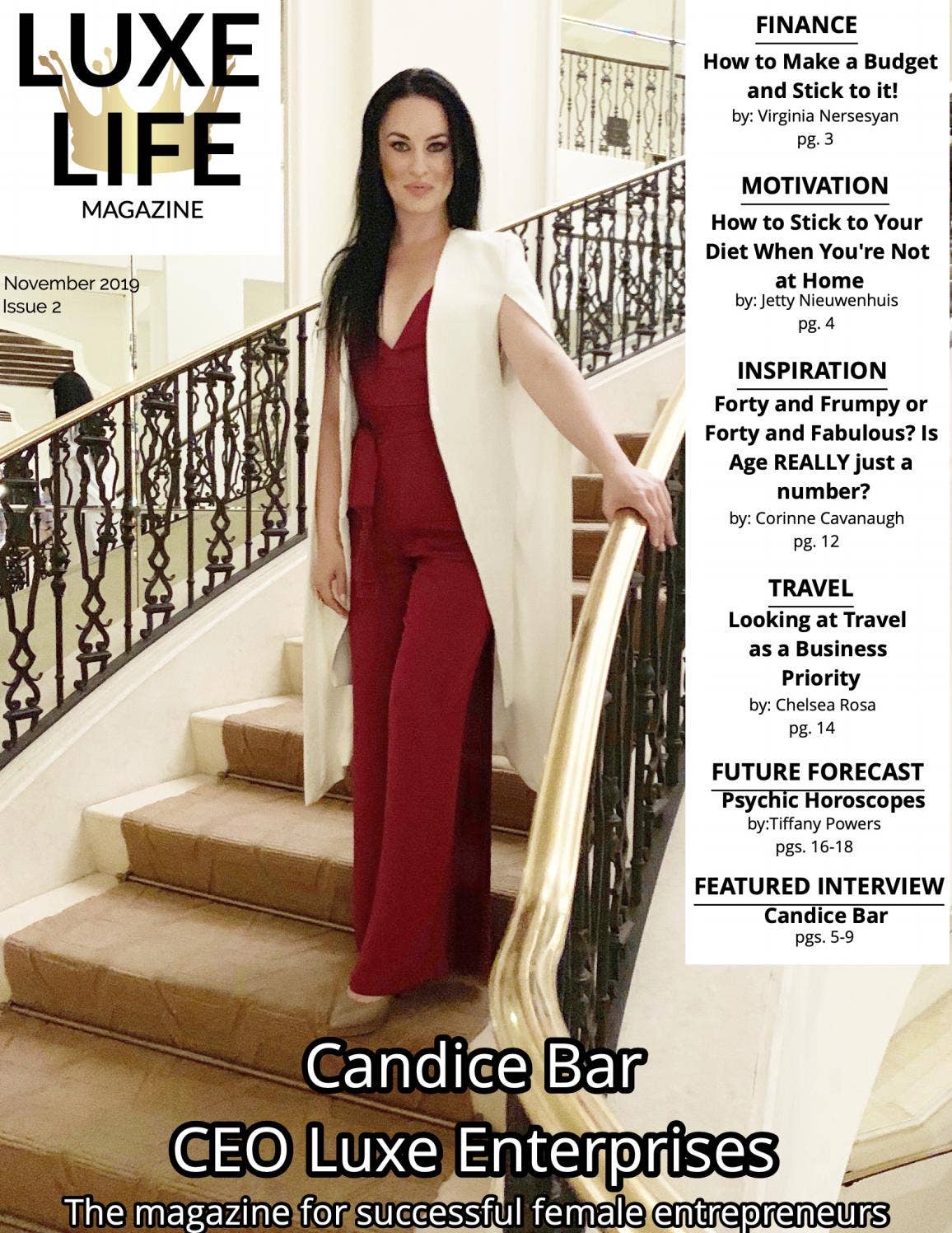 Luxe Life Magazine: CEO & Founder Candice Bar by Prosperity ...