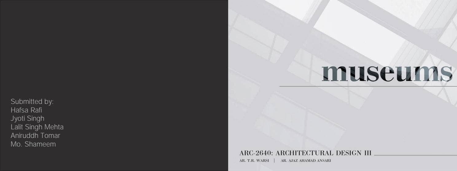 Museum Design _ Literature Study by Hafsa Rafi - Issuu