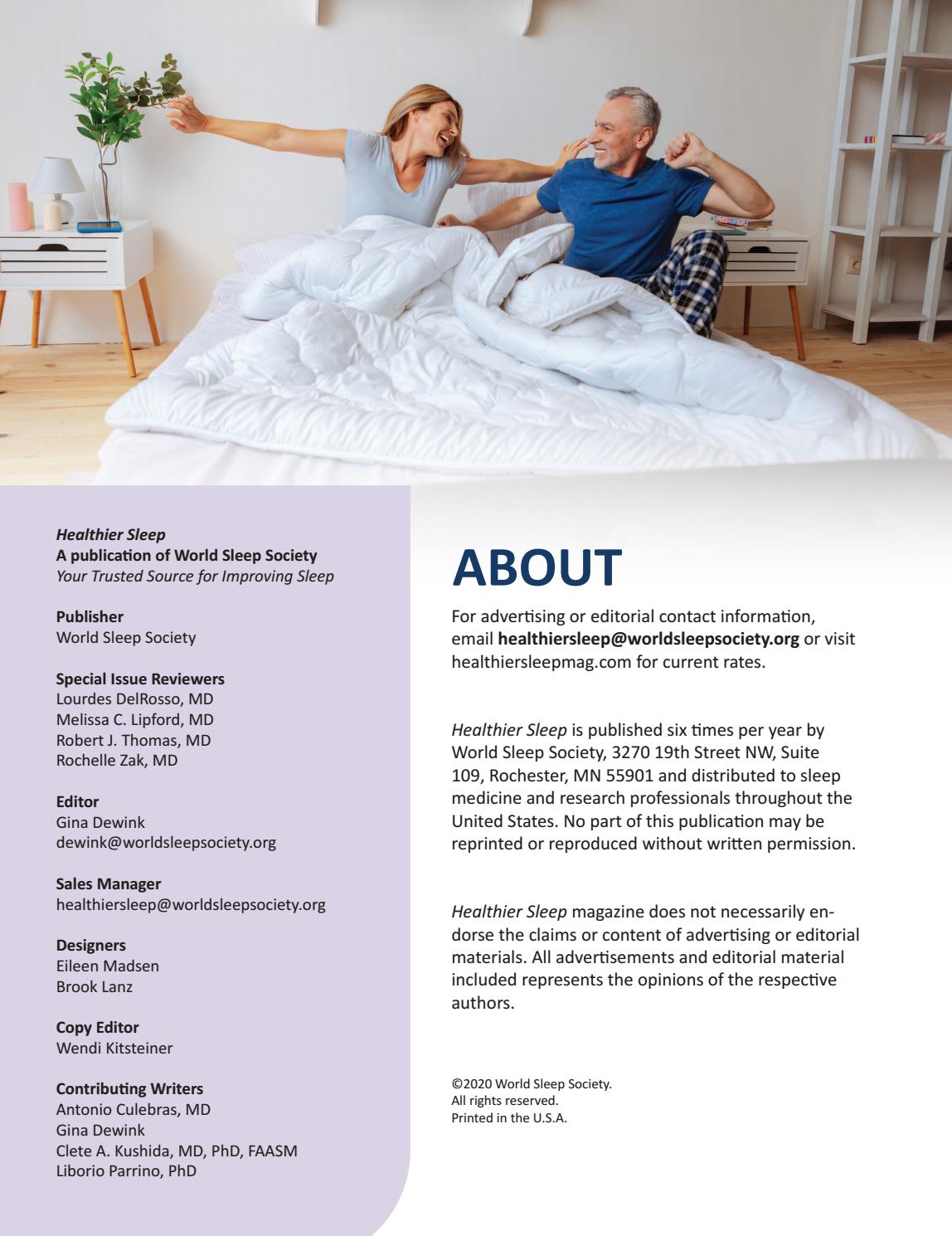 Healthier Sleep Magazine by World Sleep Society - Issuu