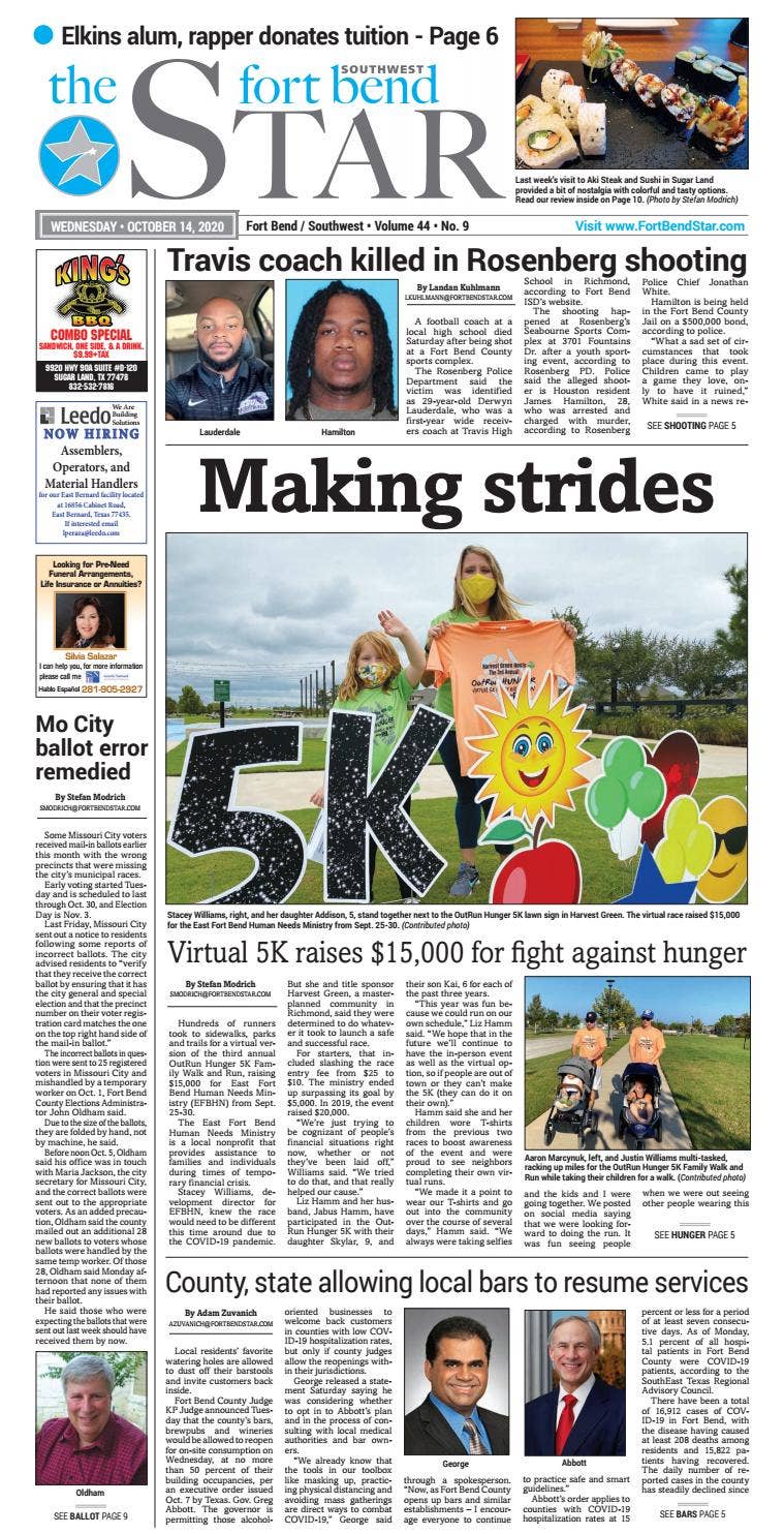 10-14-2020 Edition of the Fort Bend Star by Fort Bend Star | Fort Bend ...