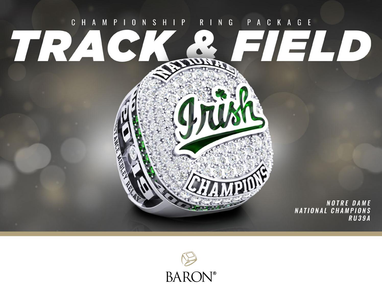 Track & Field Championship Ring Package by Baron Championship Rings - Issuu