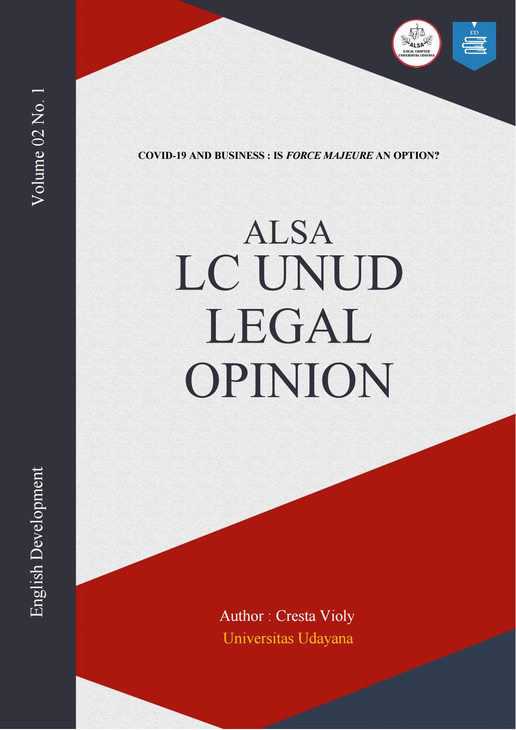 Legal Opinion ALSA LC UNUD Volume 02 No. 1 by lawdev.alsaudayana - Issuu