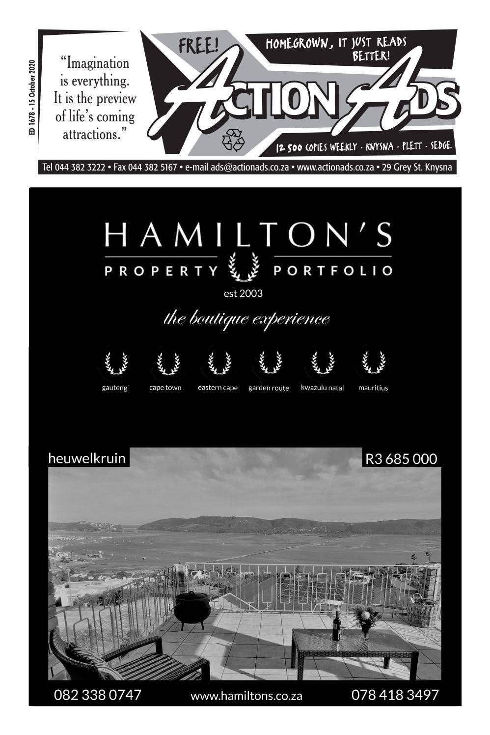 Edition 1678 - 15 October 2020 by Action Ads - Issuu