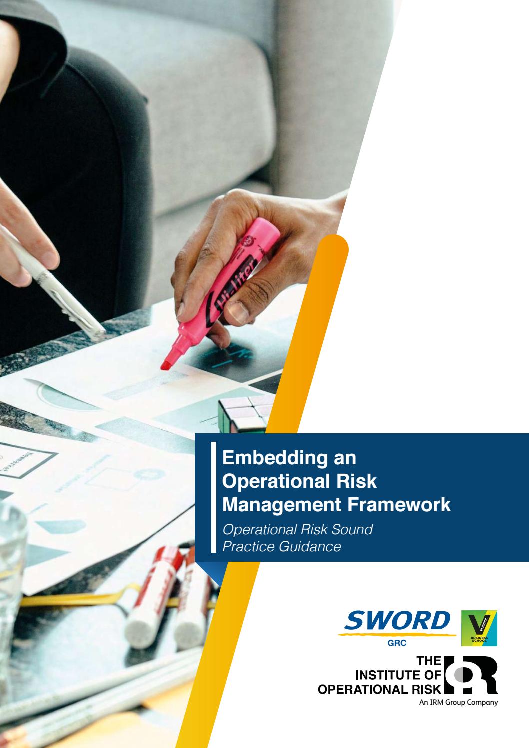 Embedding an Operational Risk Management Framework by Institute of Risk ...