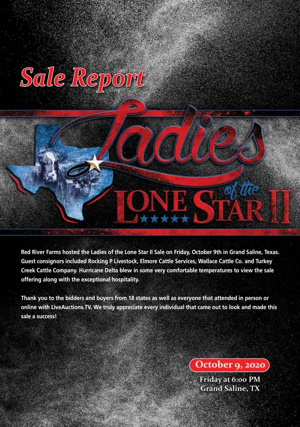 2020 Ladies of the Lone Star Sale Report by Eberspacher Enterprises - Issuu
