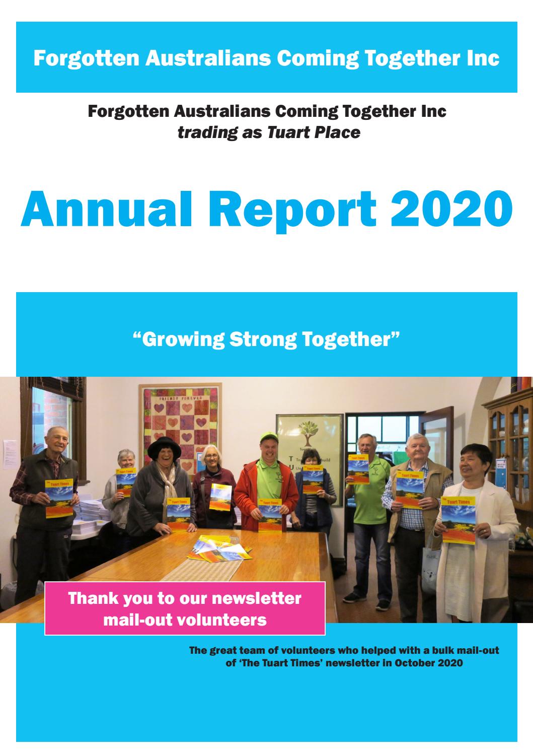 FACT Inc Annual Report 2020 by The Tuart Times - Issuu