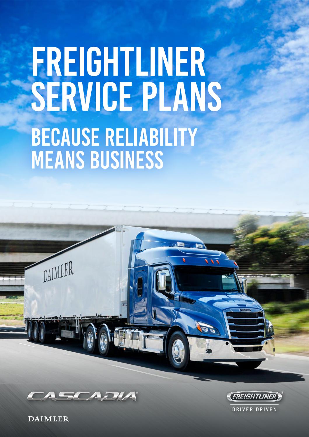 Freightliner Service Plan Brochure 2020 by daimlertrucks_aftersales - Issuu
