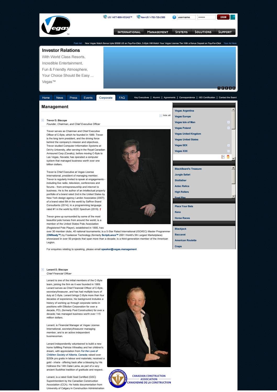 Management - Vegas™ by Cdr Trevor D Biscope KCB CD SAS - Issuu