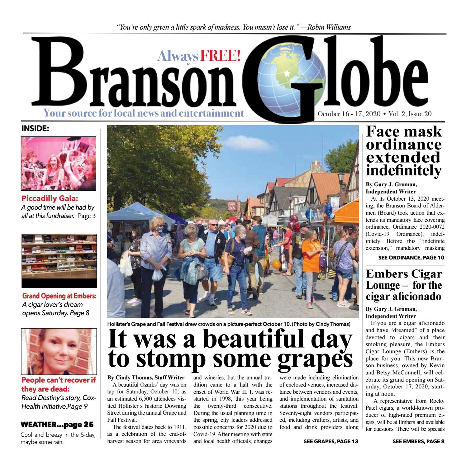 Branson Globe, Oct. 16 - 17, 2020 by bransonglobe - Issuu