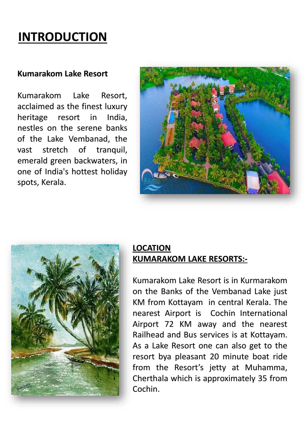 Lake Resort Thesis Report By Sonam Vishwakarma by Sonam Vishwakarma ...