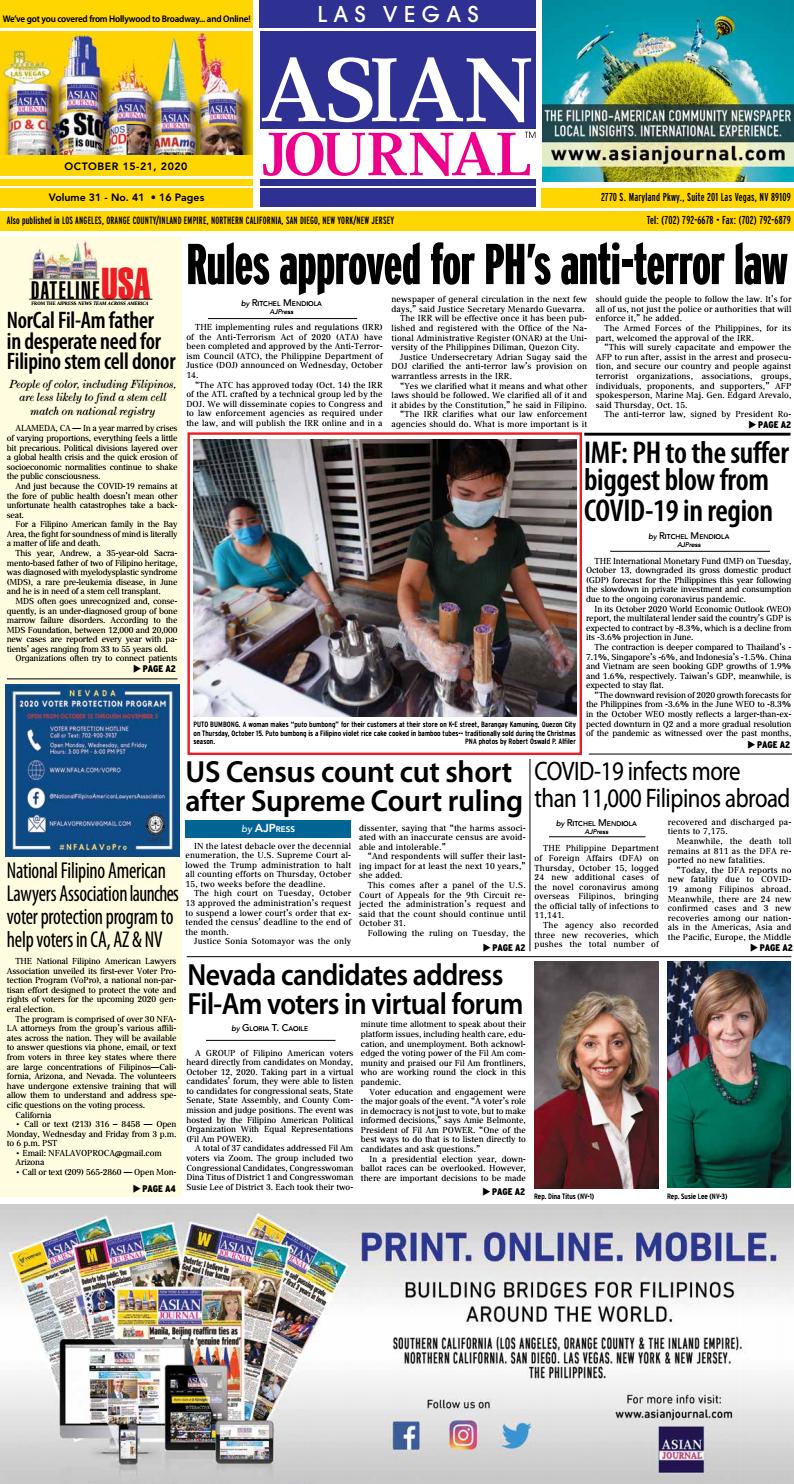 101520 - Las Vegas Edition by Asian Journal Community Newspapers - Issuu