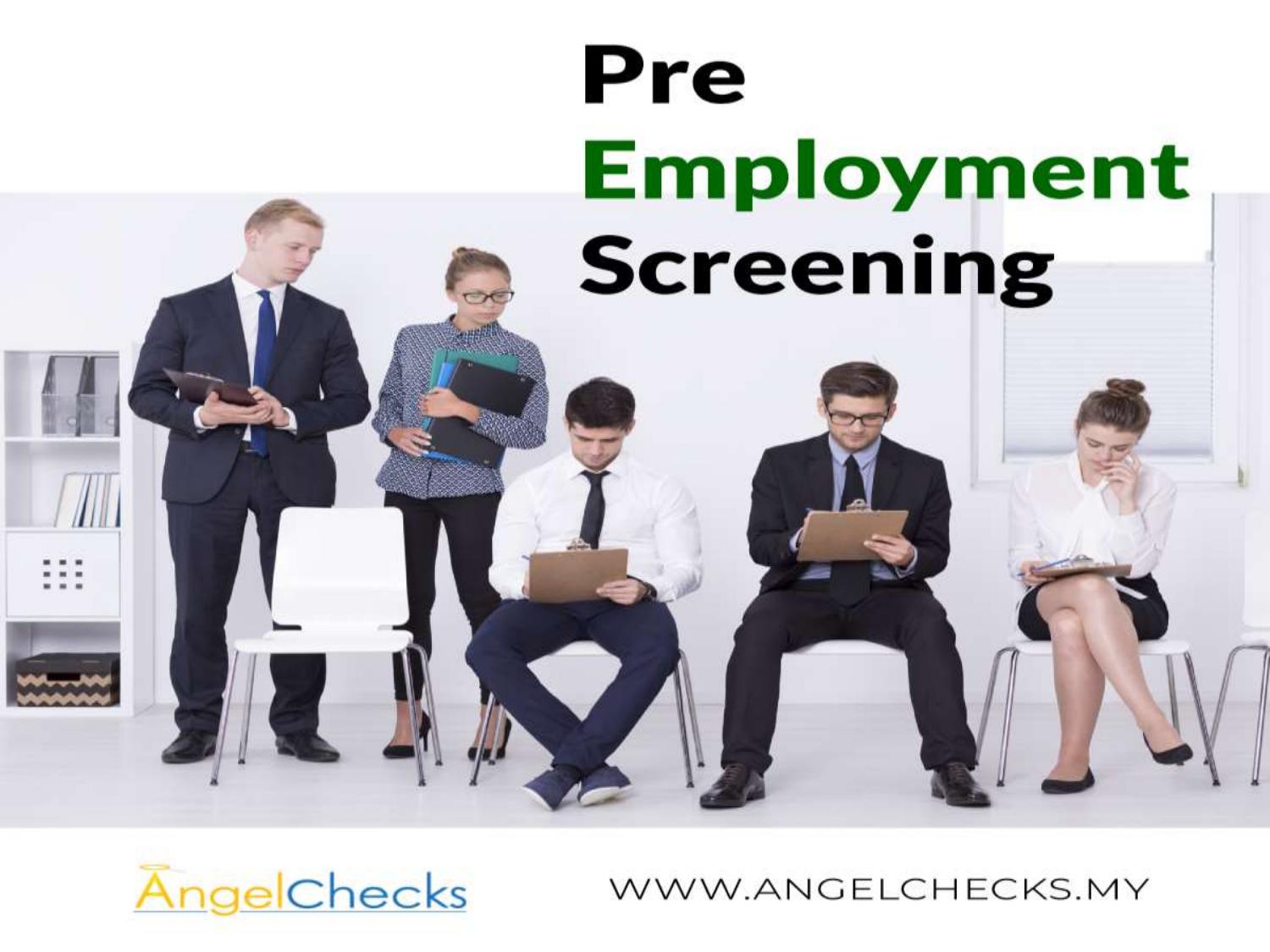 Pre-Employement Screening by Angel Checks - Issuu
