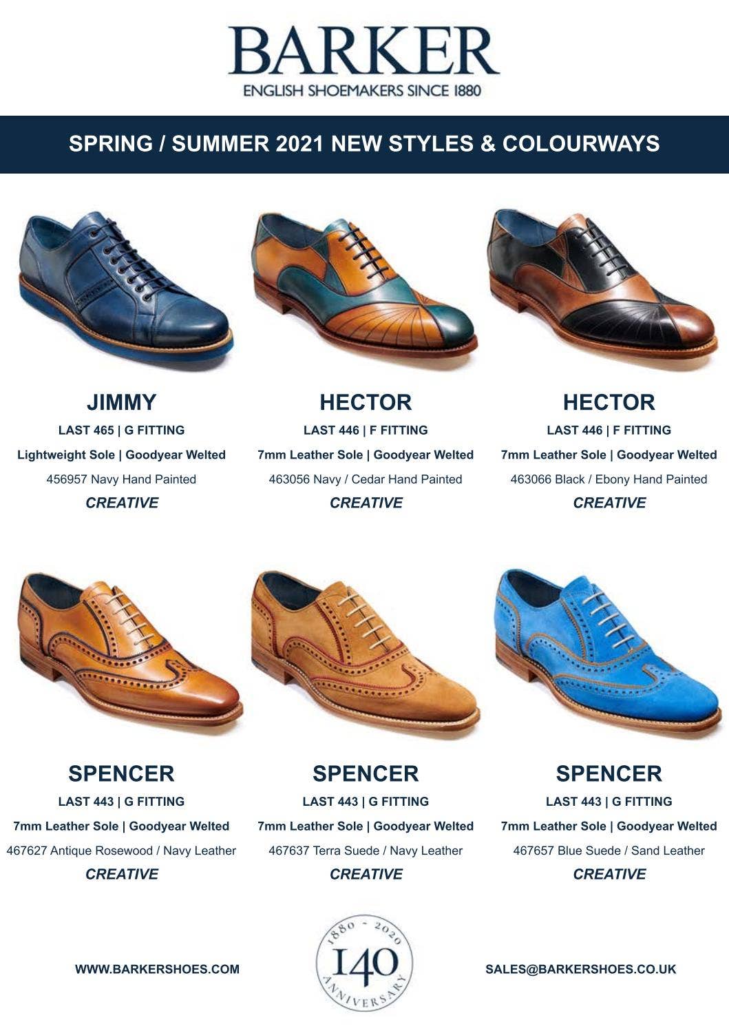 Barker Shoes Spring / Summer 2021 Range Sheet by Barker Shoes - Issuu