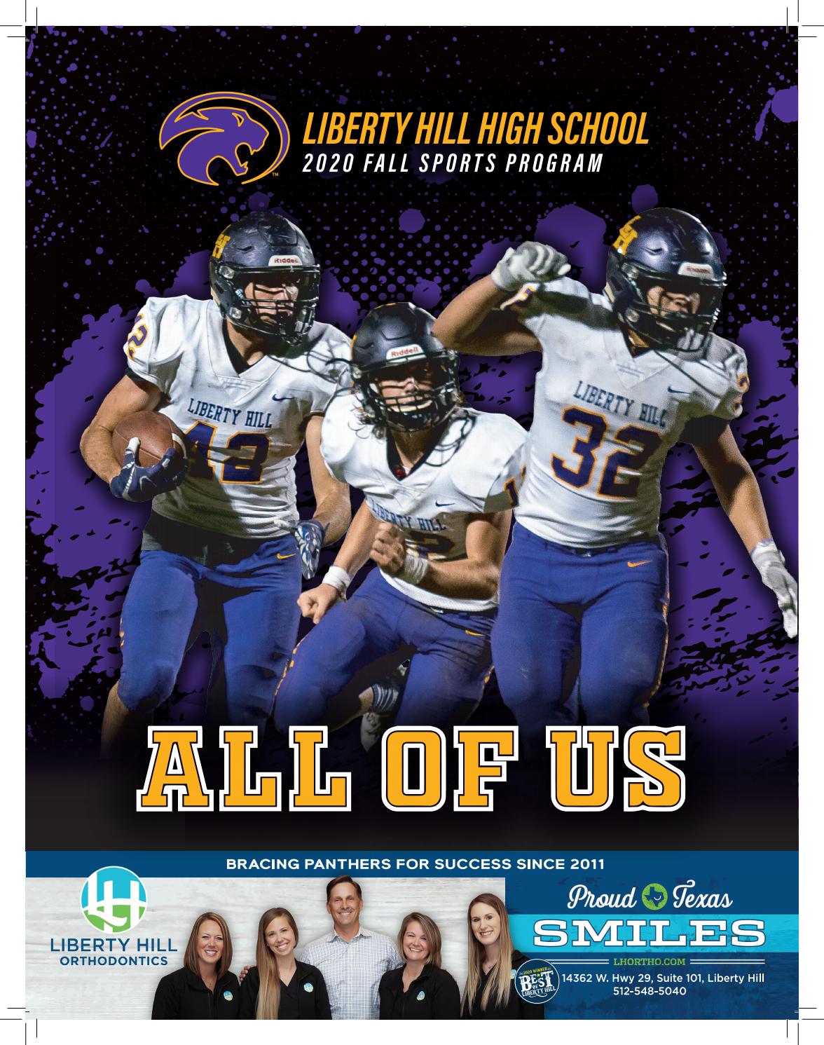 LIBERTY HILL HIGH SCHOOL FALL SPORTS PROGRAM 2020 By The Liberty Hill
