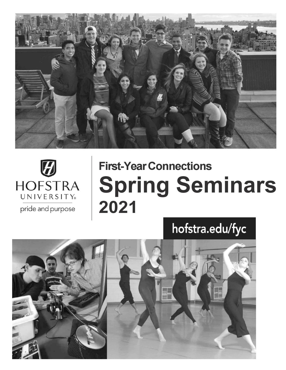 First-Year Connections Spring Seminars 2021 by Hofstra University - Issuu