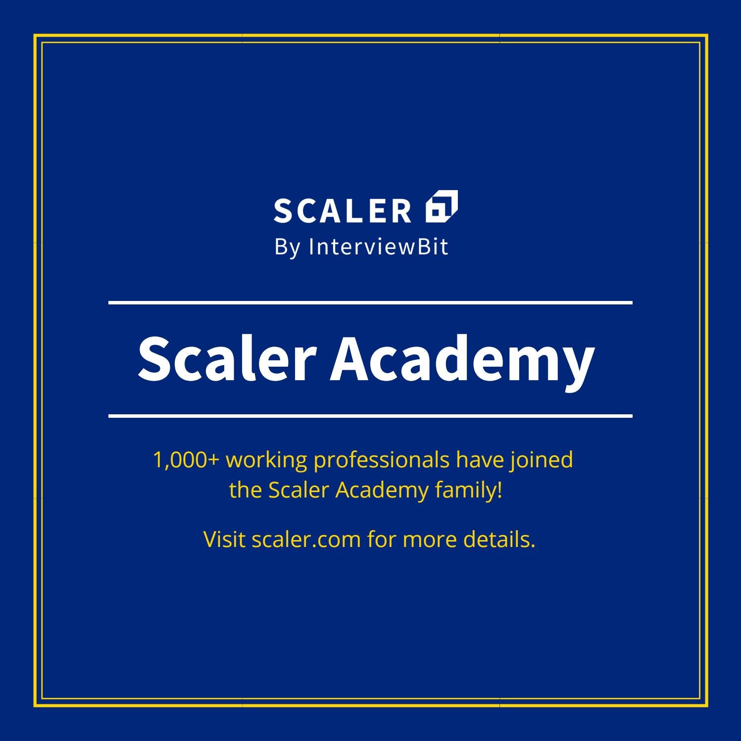 Online Coding Course - Scaler Academy by scaleracademy - Issuu