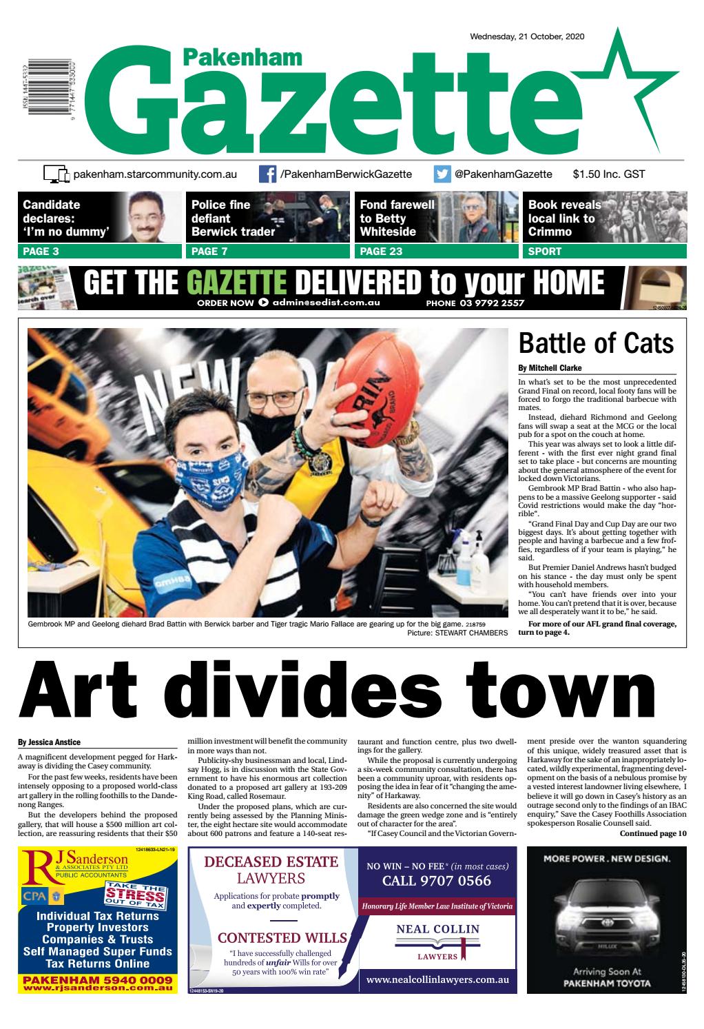 Pakenham Gazette - 21st October 2020 by Star News Group - Issuu