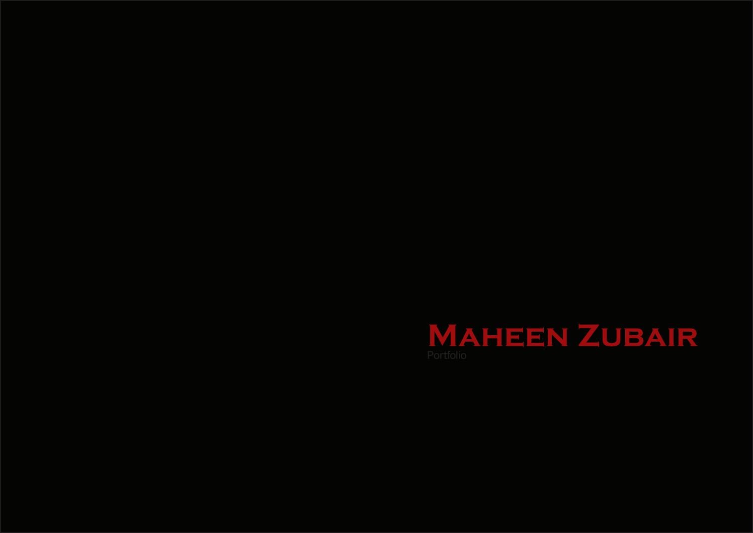 Maheen Zubair by Maheen Zubair Hameed - Issuu