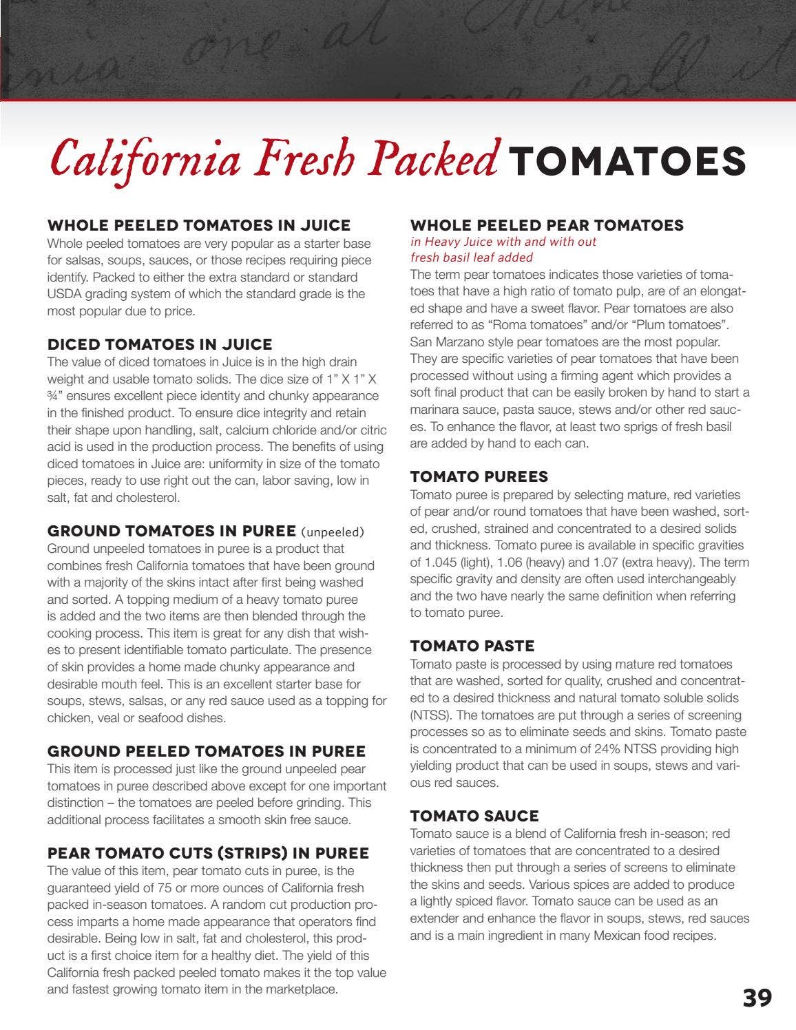 Performance Foodservice Springfield Italian Guide by Performance ...