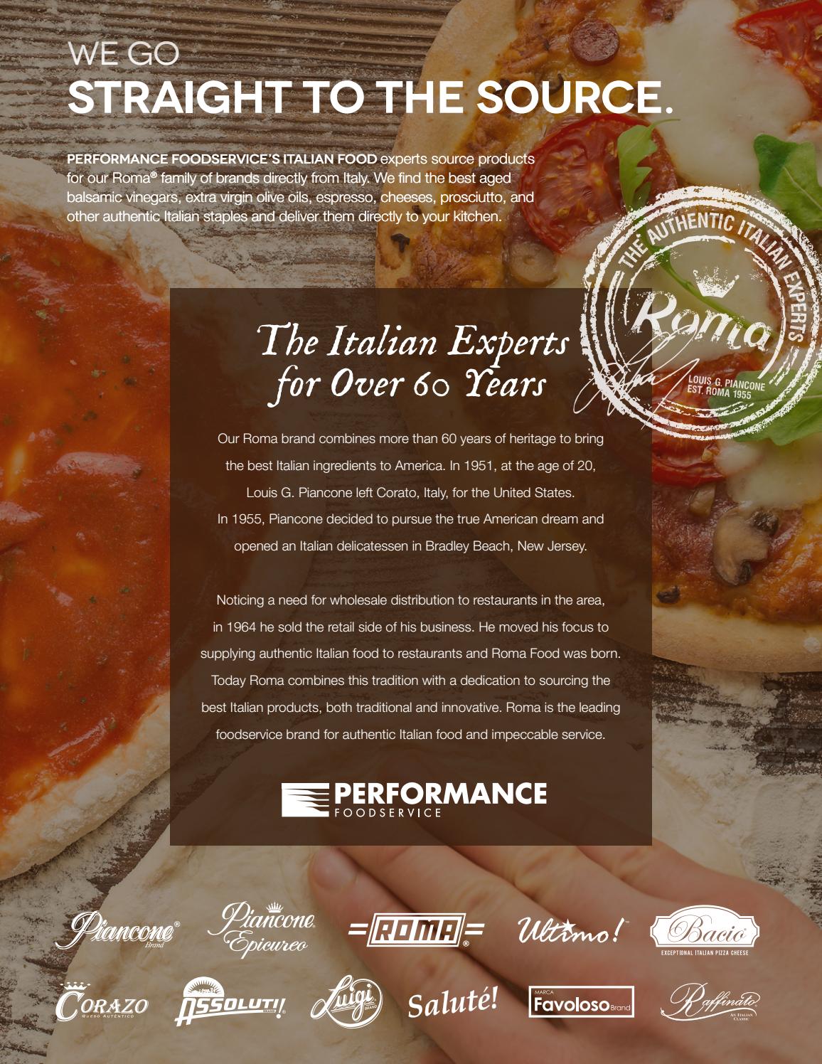 Performance Foodservice Springfield Italian Guide by Performance ...