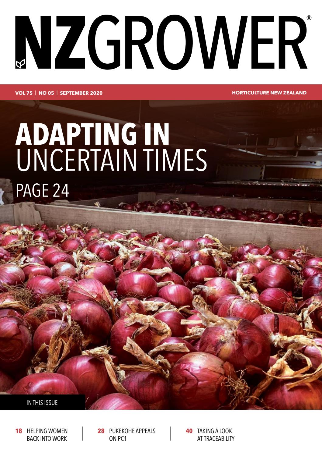 NZGrower September 2020 by Horticulture New Zealand - Issuu