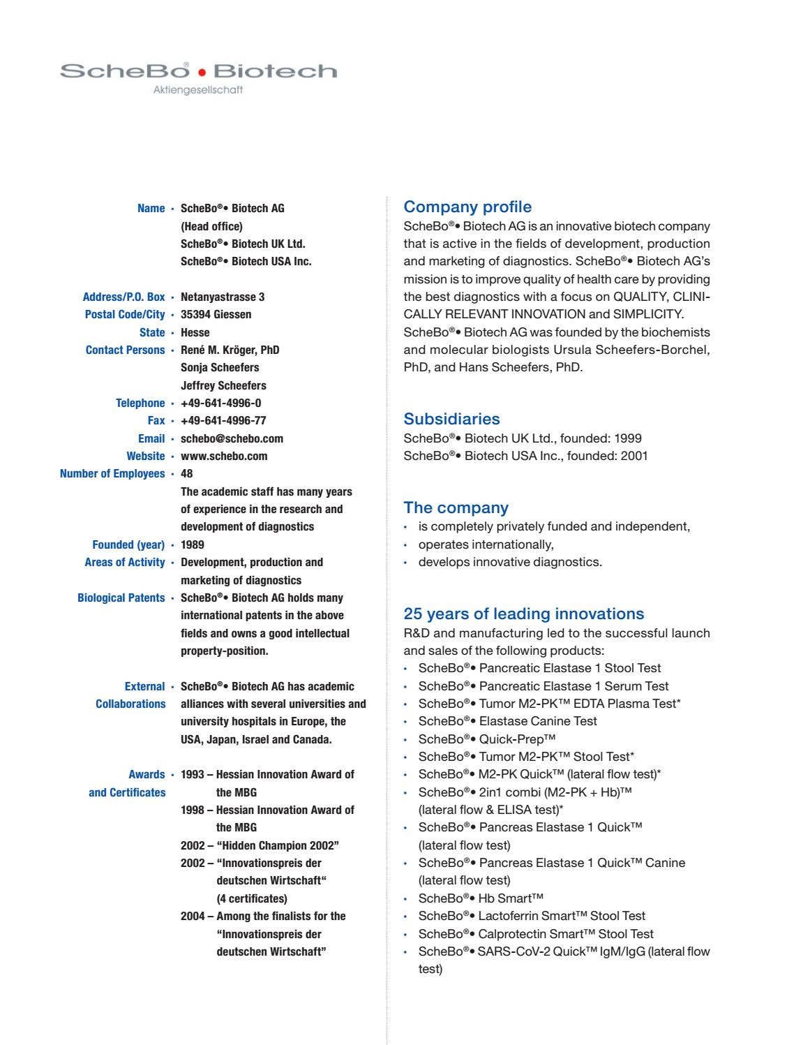 22nd Guide to German Biotech Companies 2021 by BIOCOM Interrelations ...