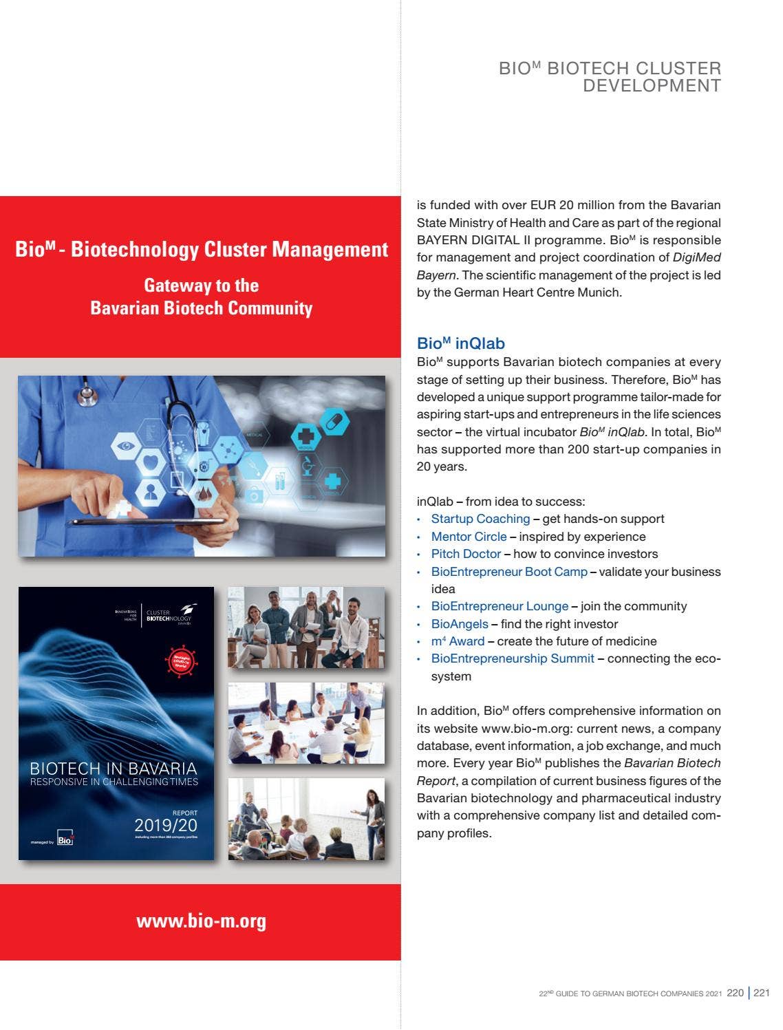 22nd Guide to German Biotech Companies 2021 by BIOCOM Interrelations ...