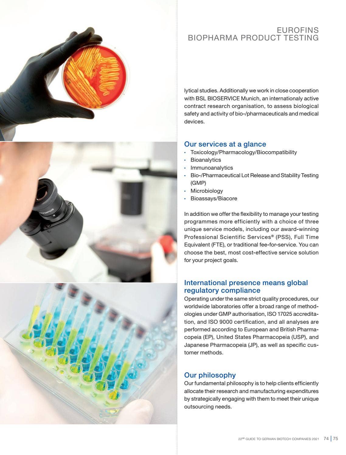 22nd Guide to German Biotech Companies 2021 by BIOCOM Interrelations ...