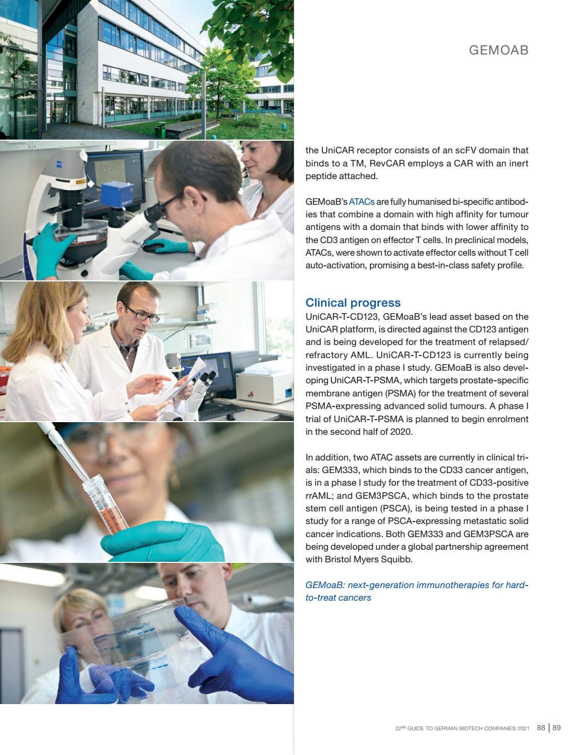 22nd Guide to German Biotech Companies 2021 by BIOCOM Interrelations ...