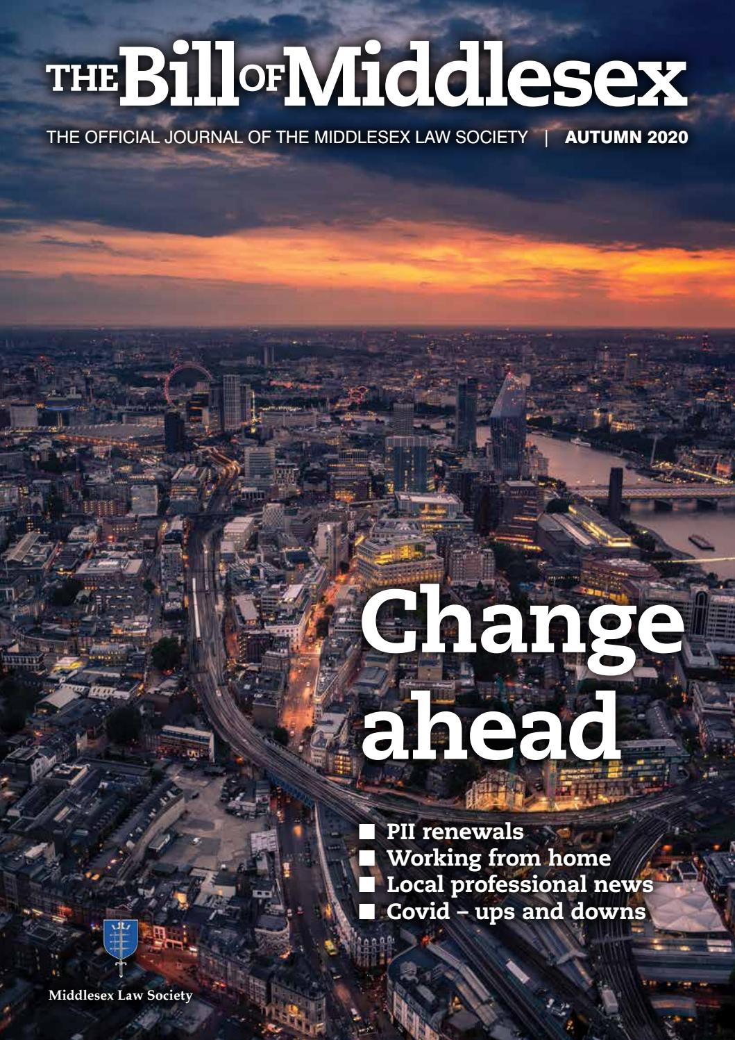 The Bill of Middlesex Autumn 2020 by Benham Publishing Limited - Issuu