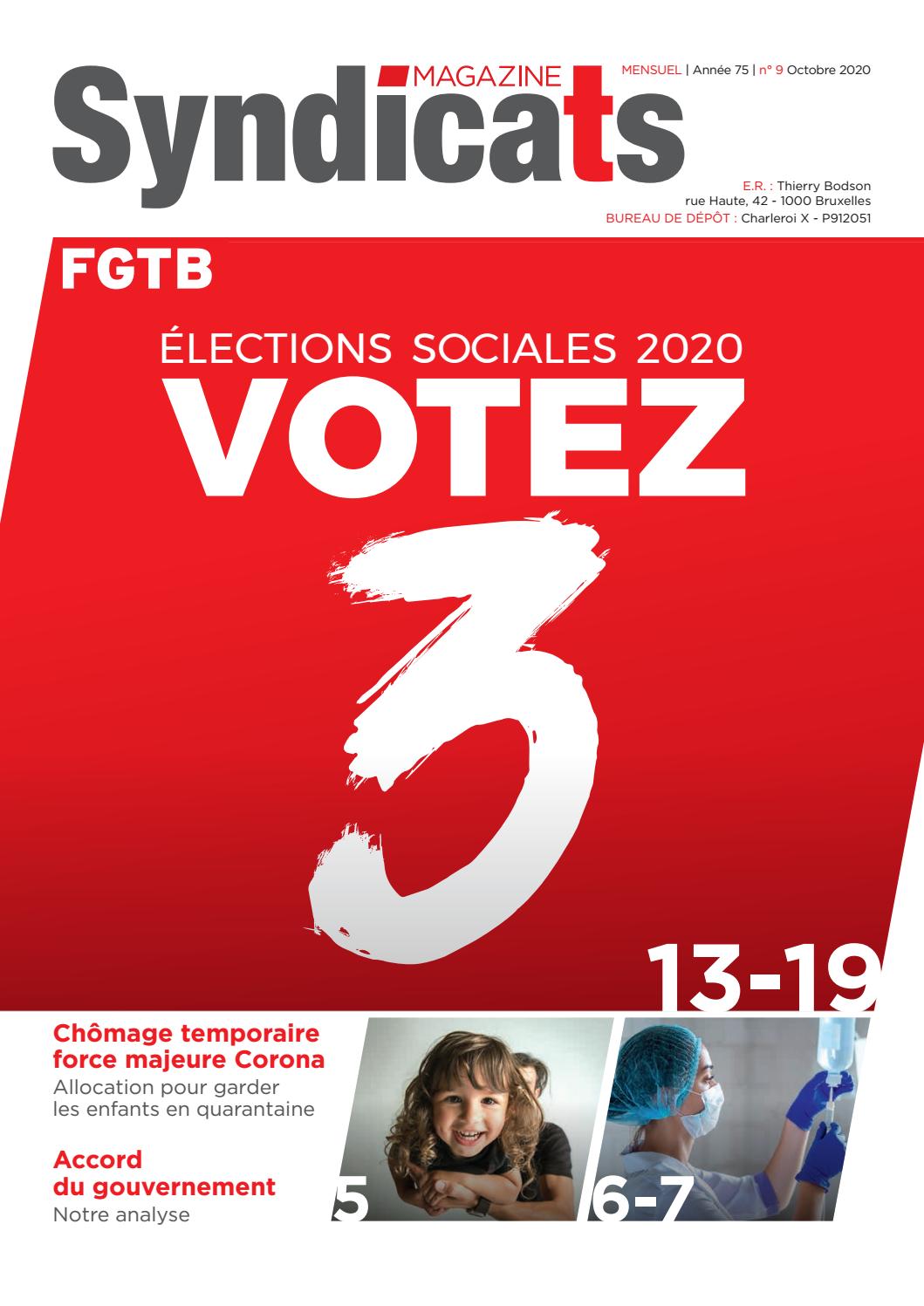 Syndicats FGTB n°9 - octobre 2020 by FGTB - Issuu