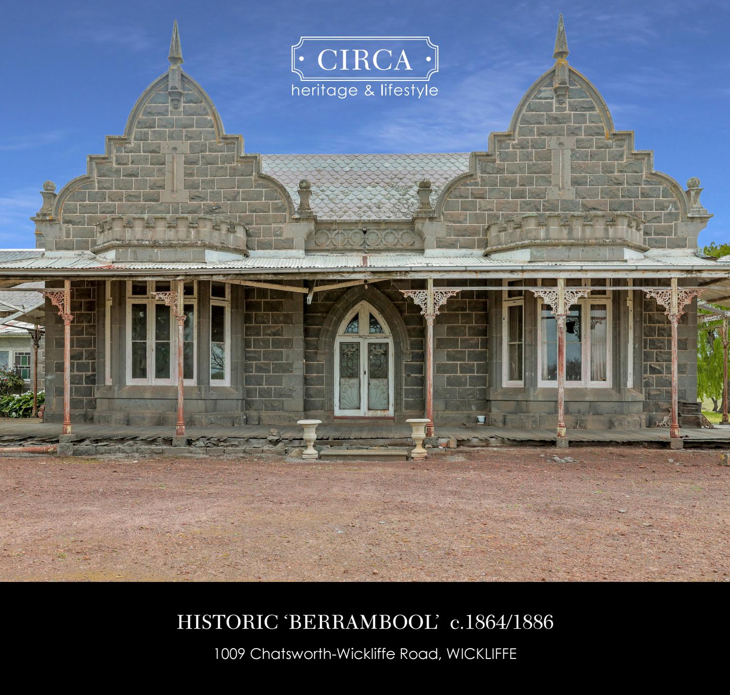 BERRAMBOOL Homestead & Stables c.1864/1868 by circaheritageandlifestyle ...