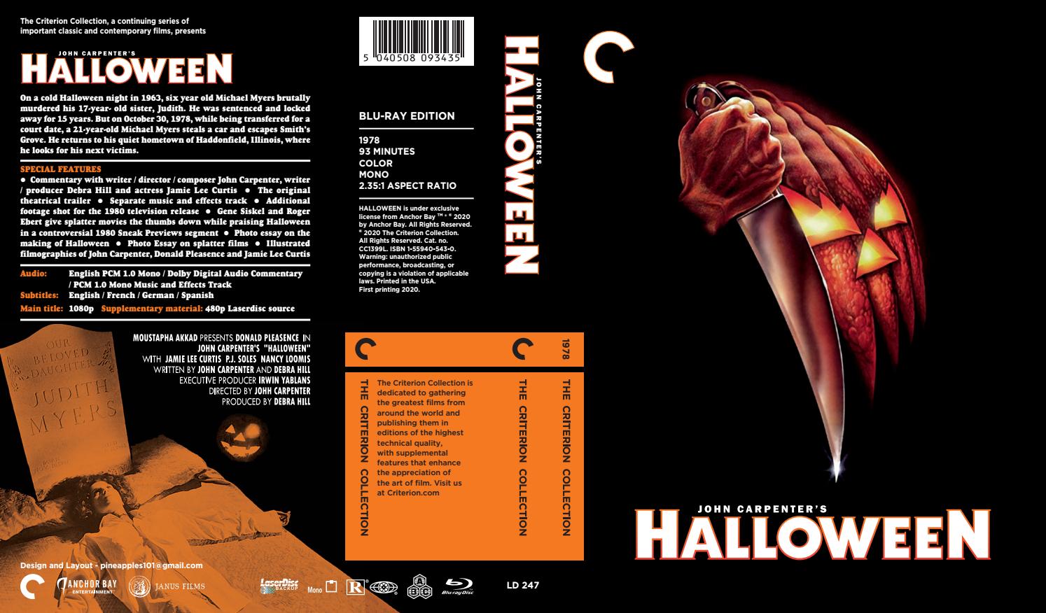 Halloween - Criterion Collection Laserdisc Preservation by Dave Simkiss ...