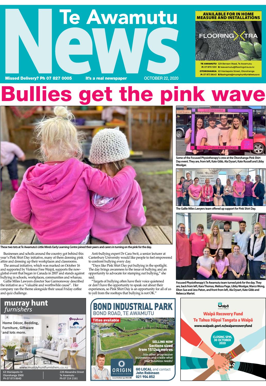 Te Awamutu News | October 22, 2020 by Cambridge News & Te Awamutu News ...