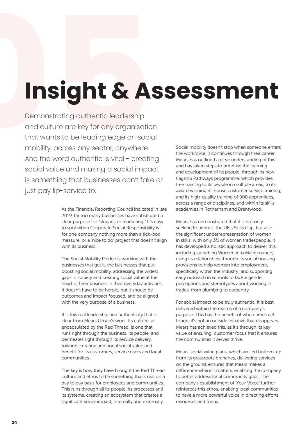 Mears Group: Setting the Standard on Social Impact – Opportunity Action ...