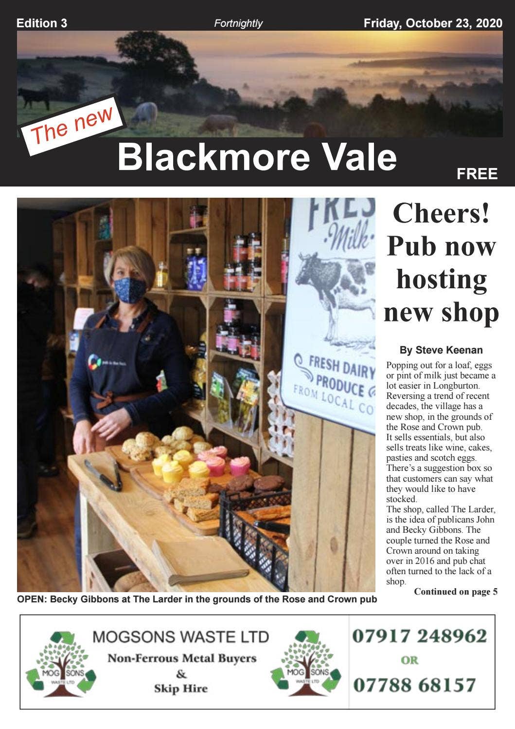 The New Blackmore Vale by The Blackmore Vale Limited - Issuu
