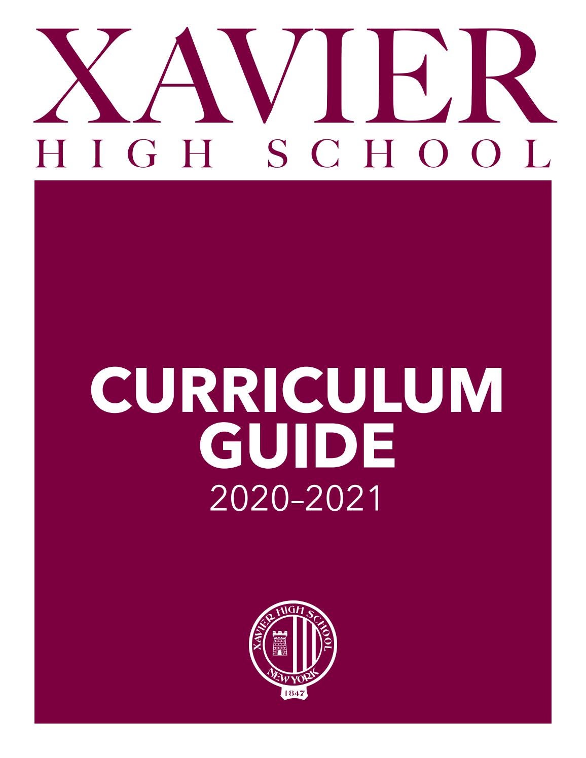 Curriculum Guide: 2020-2021 by Xavier High School - Issuu