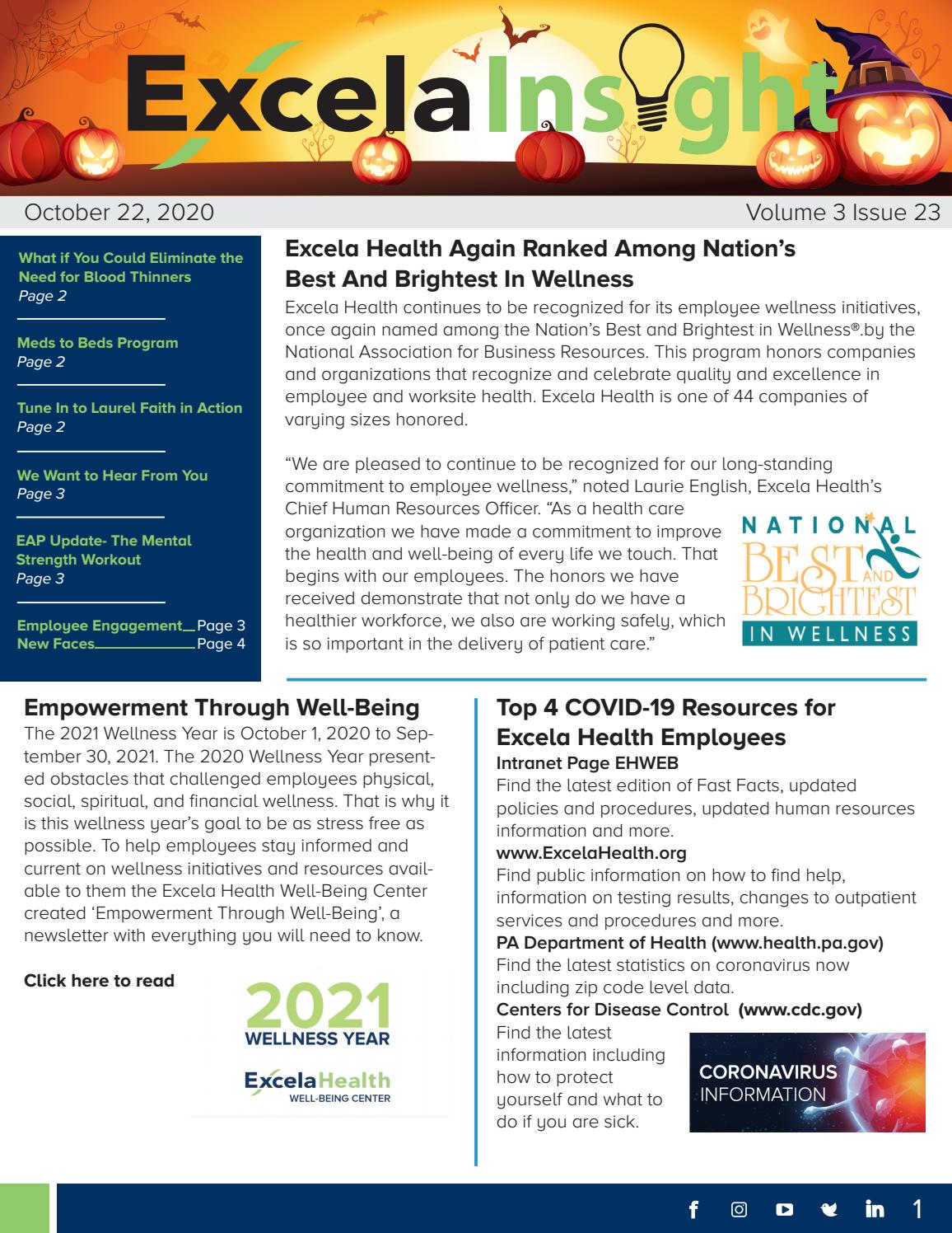 Excela Insight 10/22/2020 by Independence Health System - Issuu