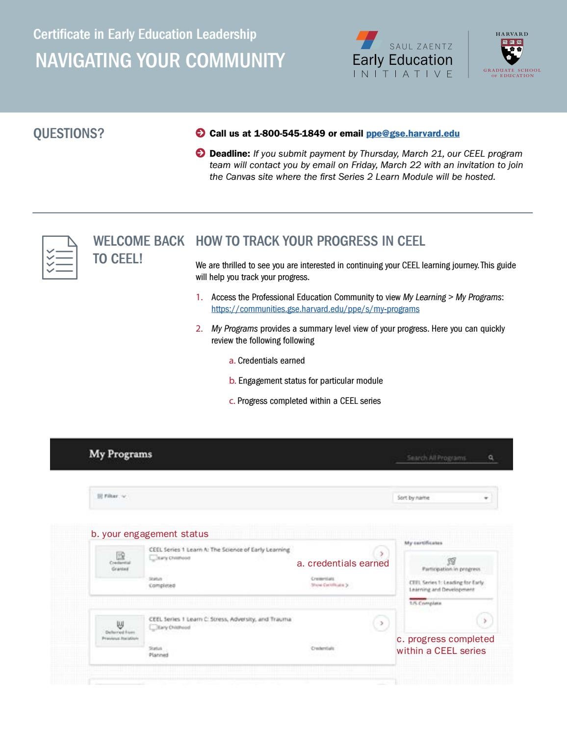 CEEL Guide: Checking Your Certificate Progress by Professional ...
