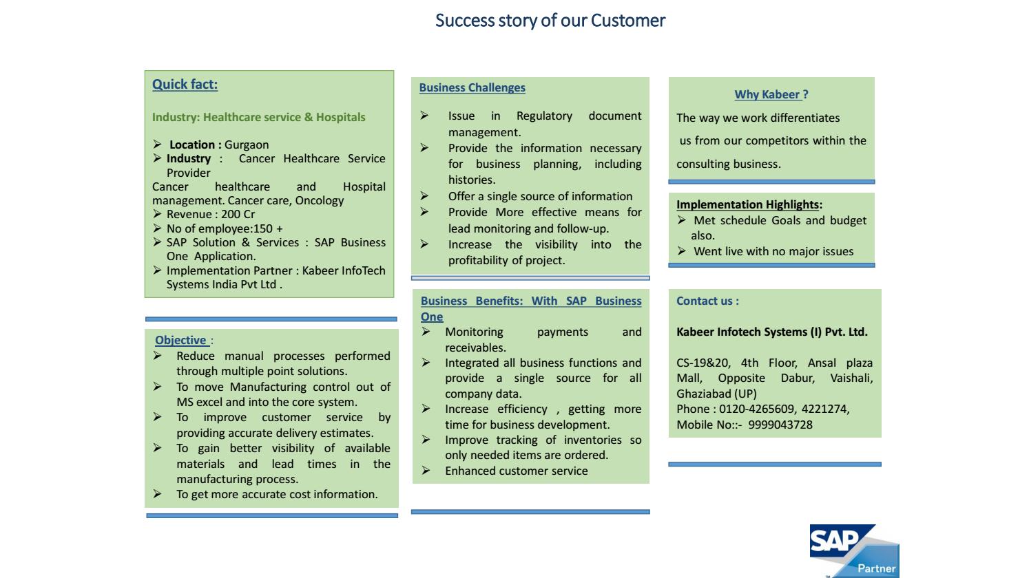 Kabeer Infotech_SAP Business One ERP Software by info-kabeerconsulting - Issuu