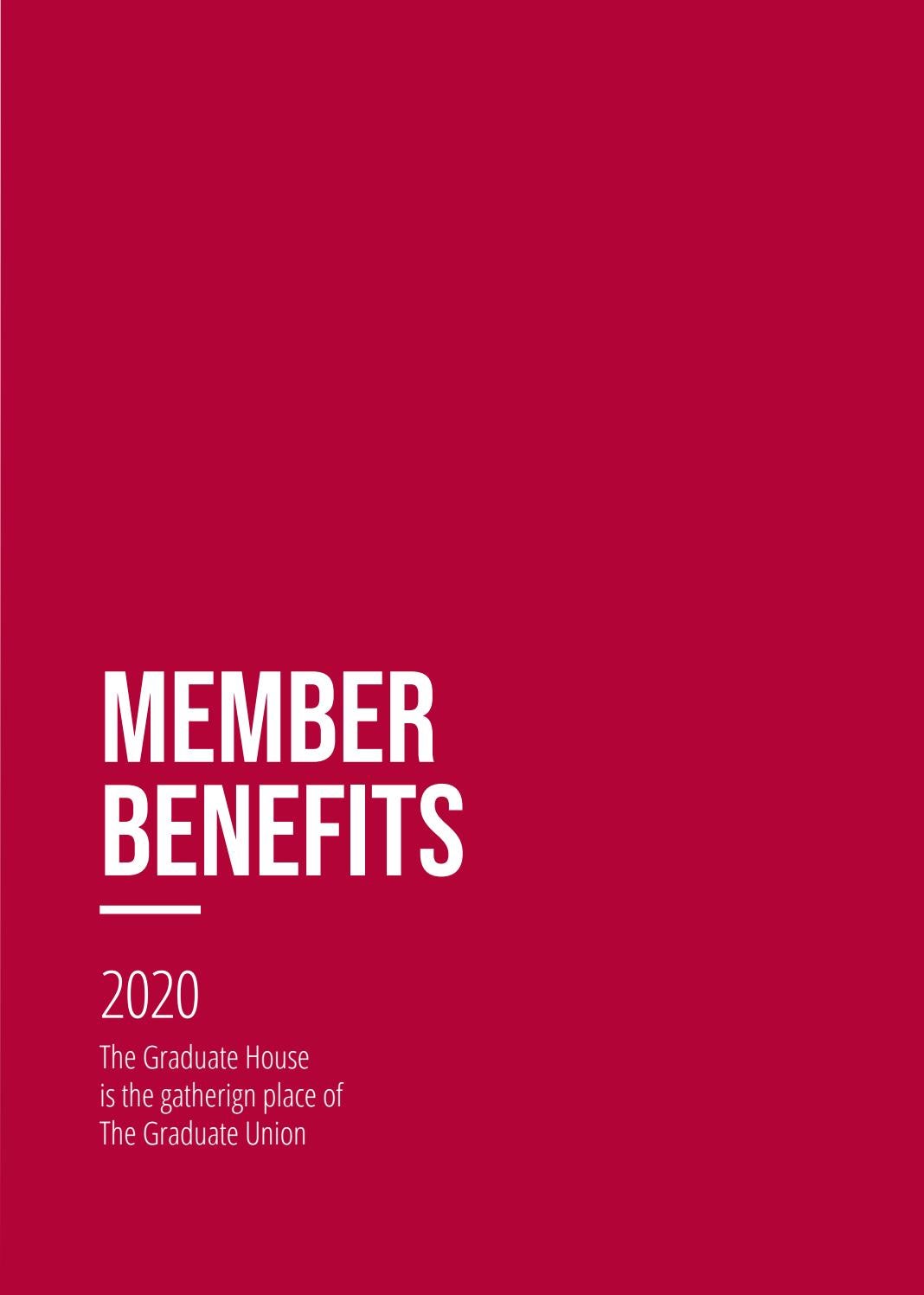 Member Benefits Booklet 2020 by Graduate House - Issuu