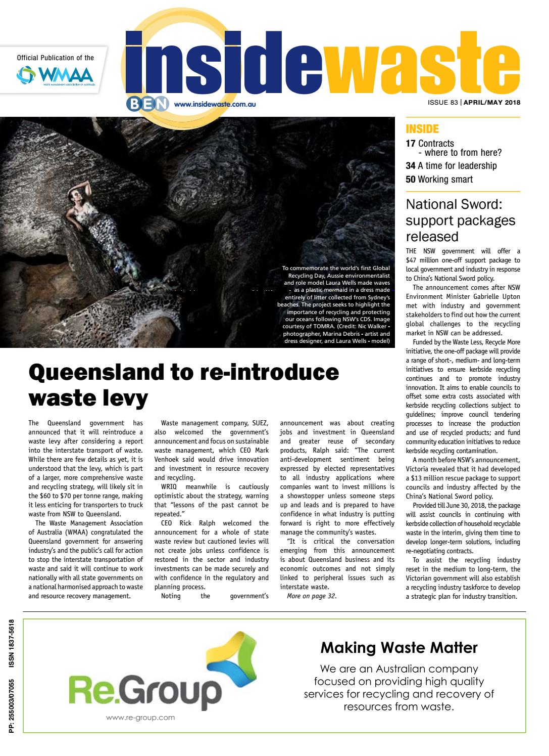 INSIDE WASTE April/May 2018 by Prime Creative Media - Issuu