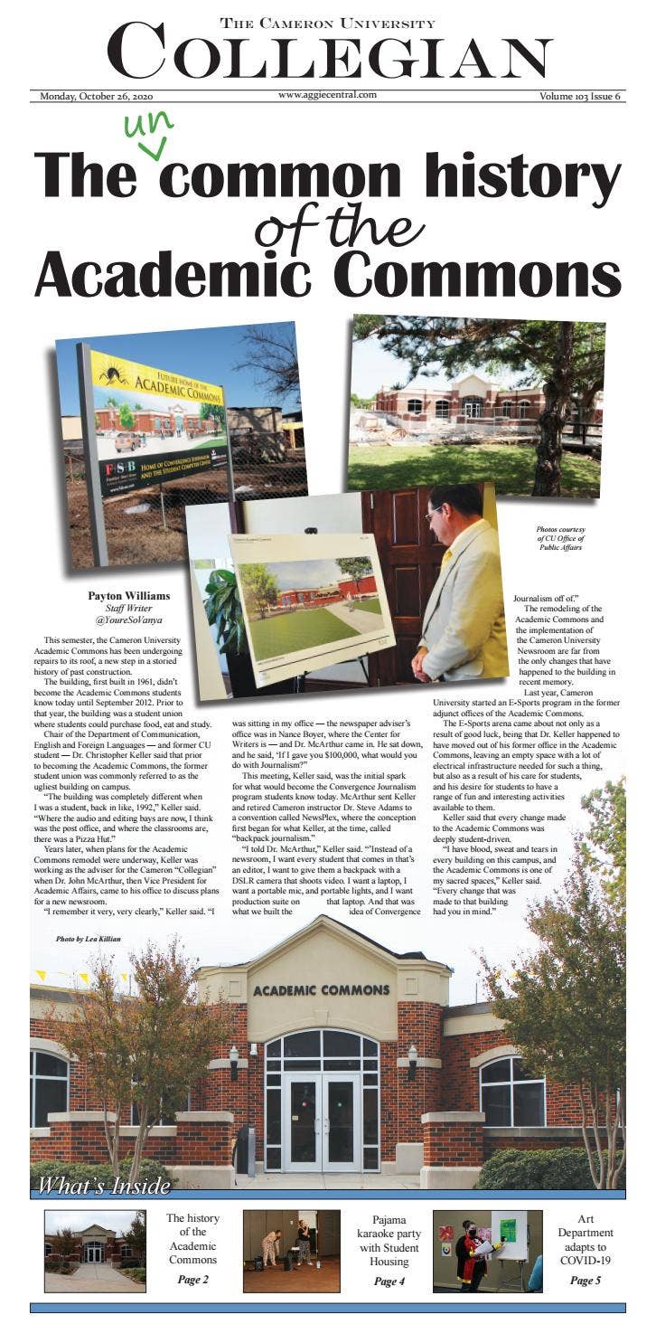 The Cameron Collegian - October 26, 2020 by Cameron University ...