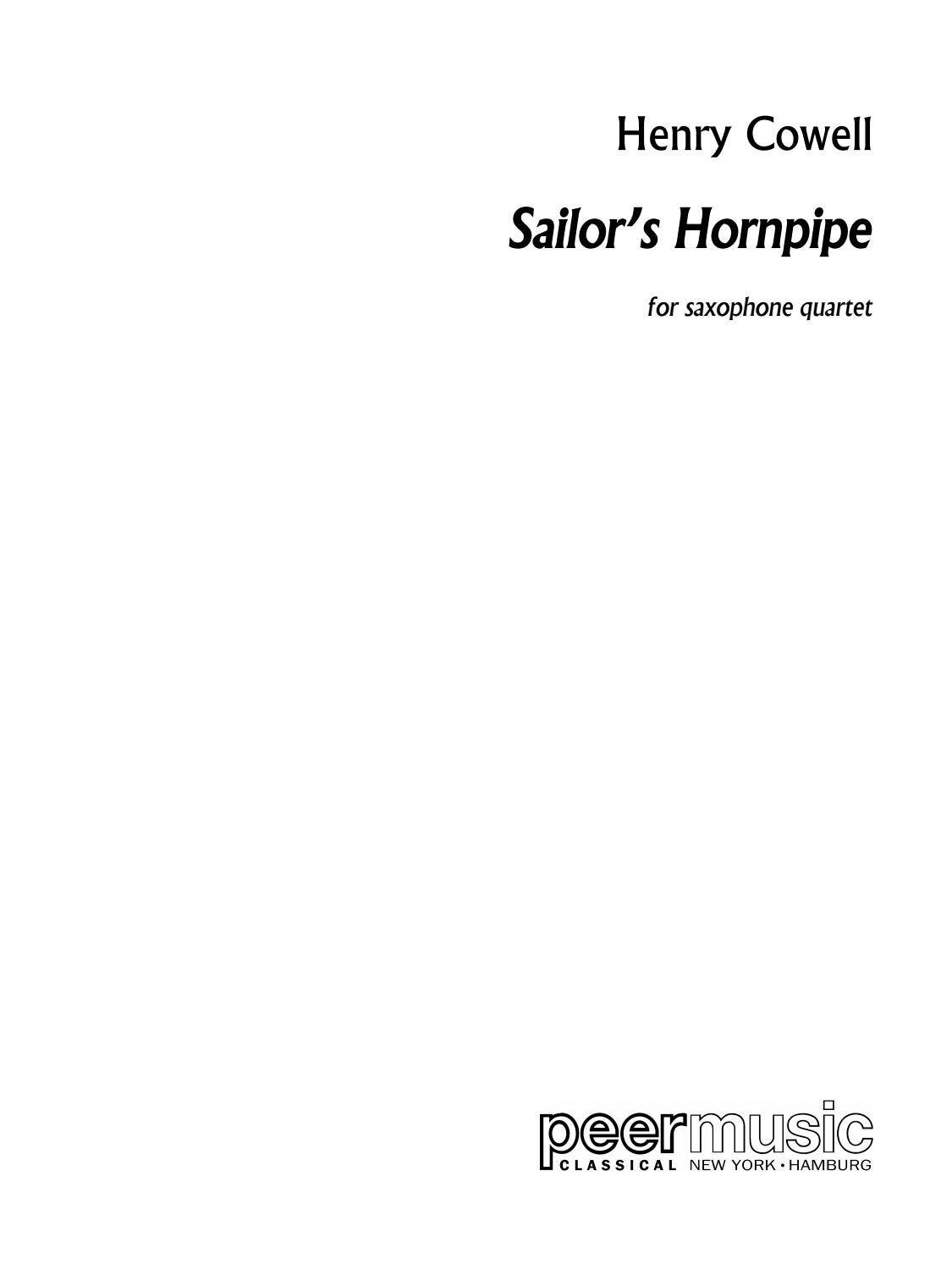 Cowell - Sailor's Hornpipe by Peermusic Classical - Issuu