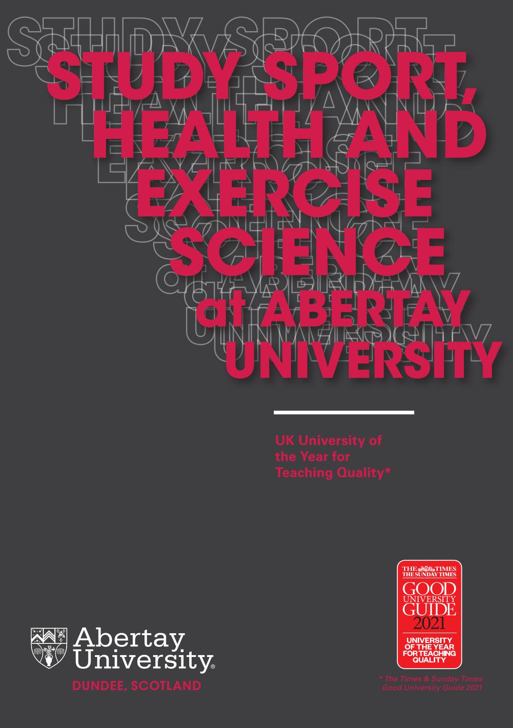 Sports Booklet 2020 by Abertay University - Issuu