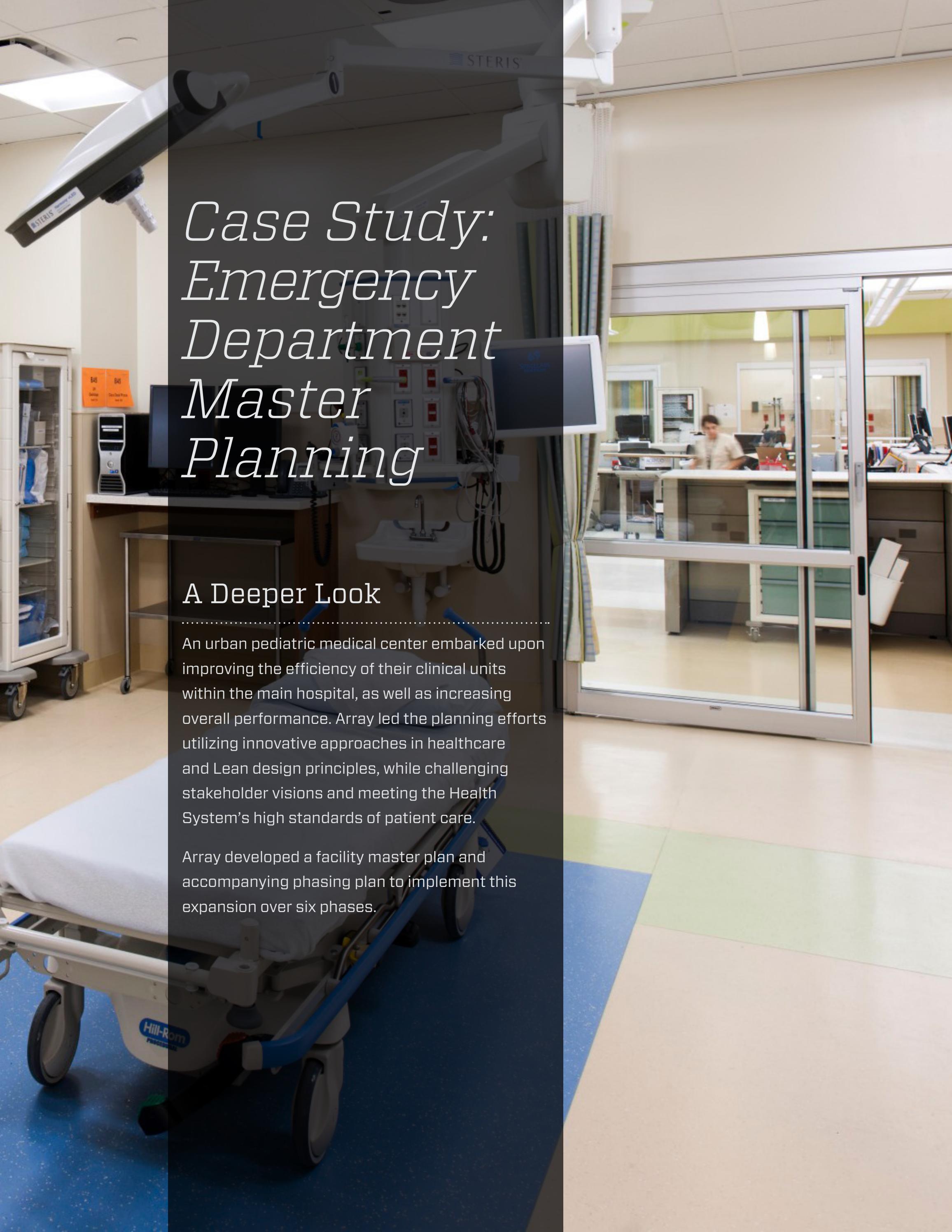 Emergency Department Master Planning by Array Architects - Issuu