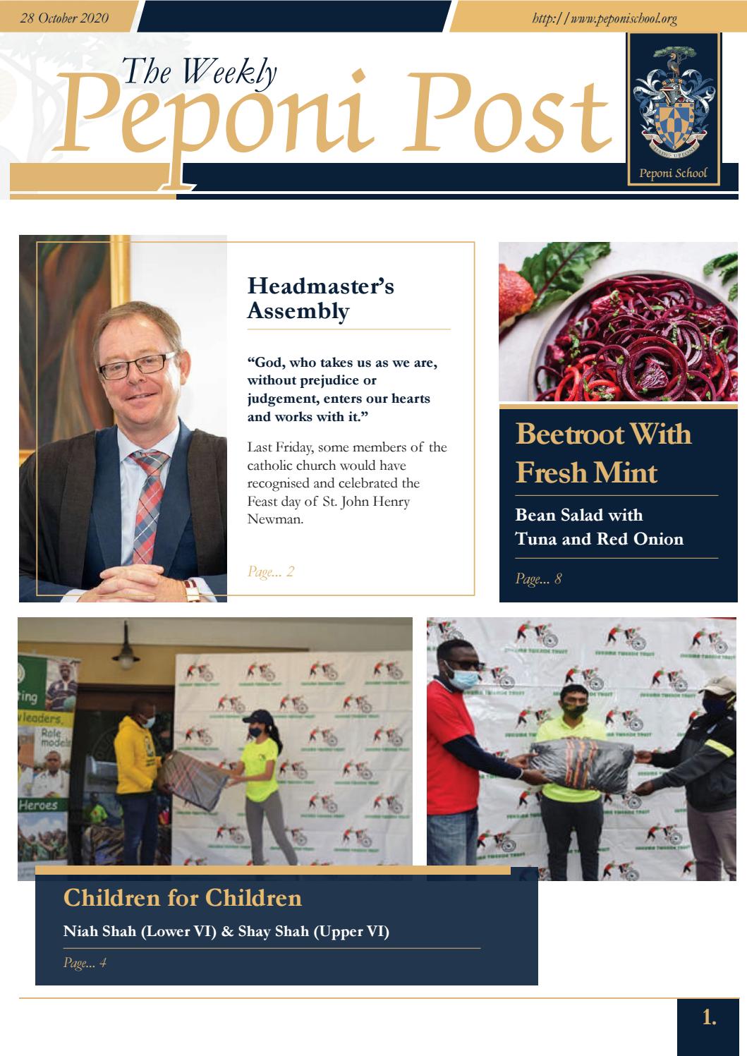 The Weekly Peponi Post 28 October 2020 by Peponi School - Issuu