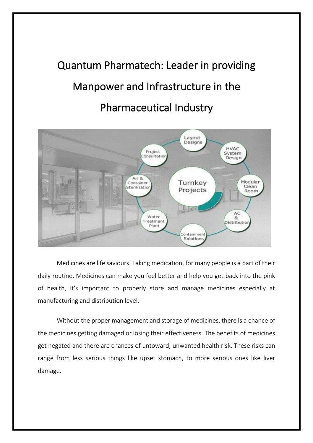 API Manufacturing Plant Design by Quantum Pharmatech - Issuu