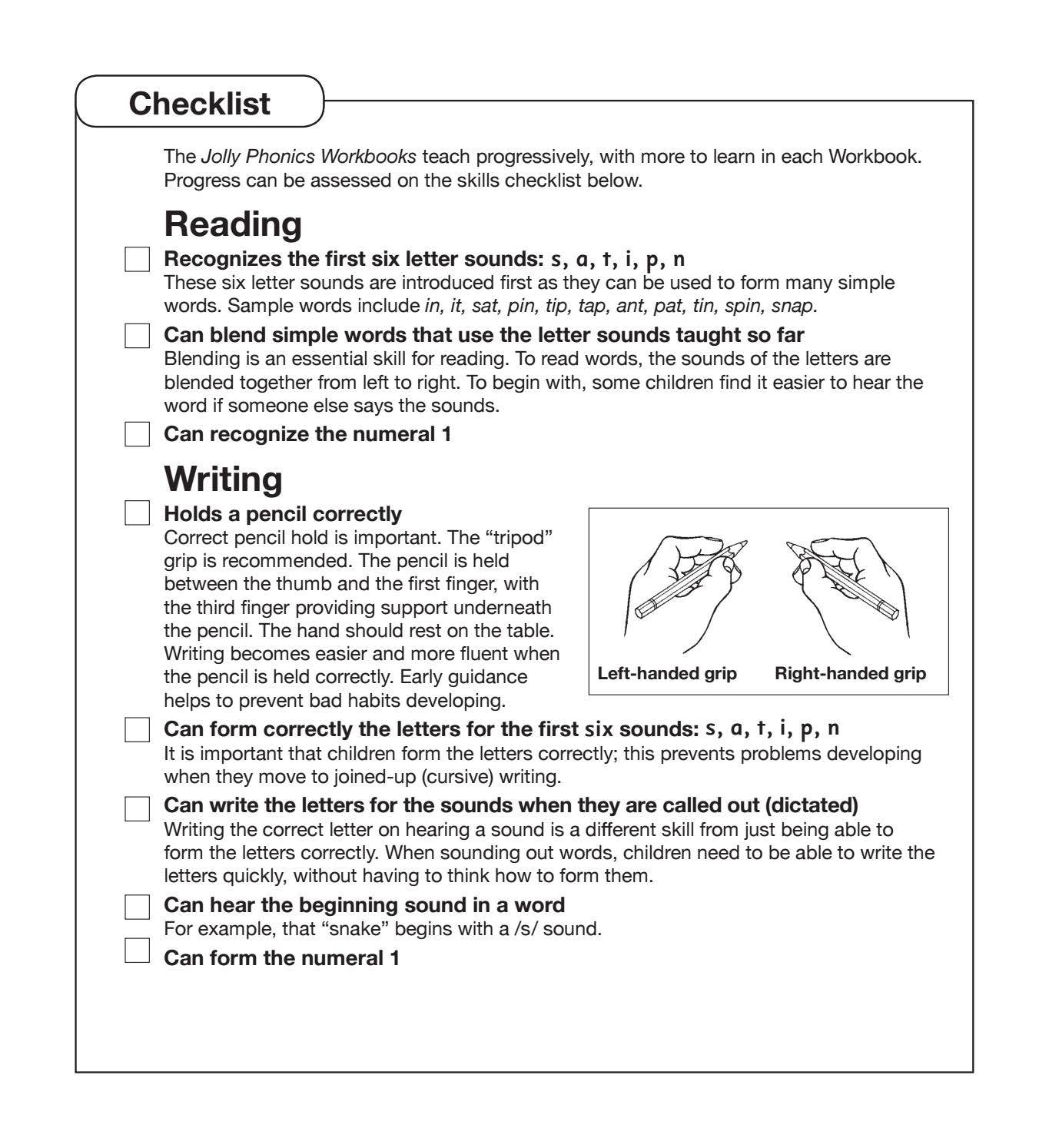 Jolly Phonics Workbooks 1 JL6758 - American English Print by Jolly ...